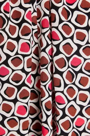 Diane Von Furstenberg Ares Cutout Printed Top