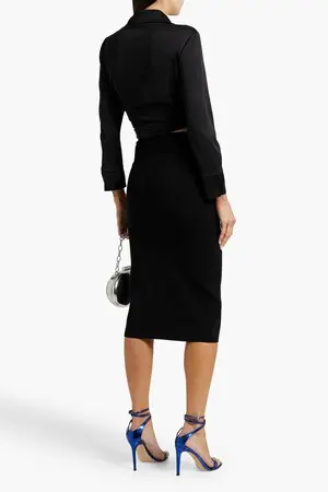 Diane Von Furstenberg Calandre Stretch-knit Midi Skirt