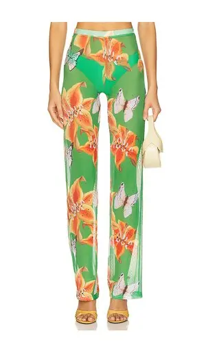 JULIET JOHNSTONE Mesh Pant - Green
