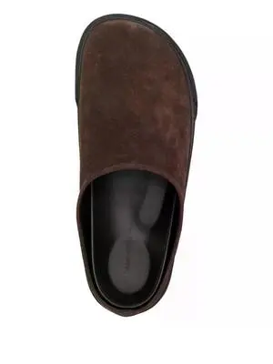 JAMES PERSE Suede Mules - Brown