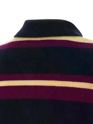 Guest In Residence Striped Cashmere Polo Shirt