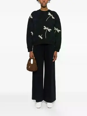 FORTE_FORTE Embroidered Cotton Sweatshirt - Black