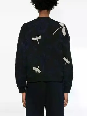 FORTE_FORTE Embroidered Cotton Sweatshirt - Black