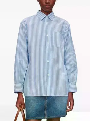 A.p.c. Sela Striped Cotton Shirt