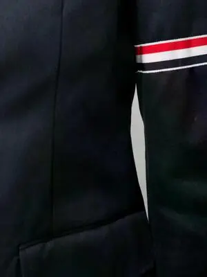 Thom Browne Unconstructed Grosgrain Armband Sport Coat - Blue