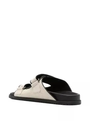 Dolce & Gabbana Double-strap Canvas Slides