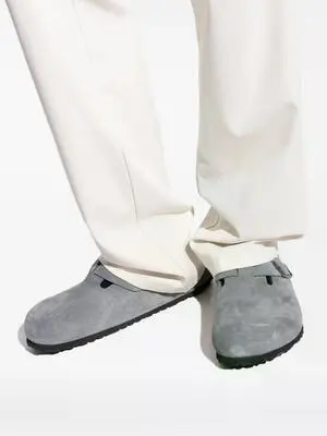 BIRKENSTOCK Buckle Suede Mules