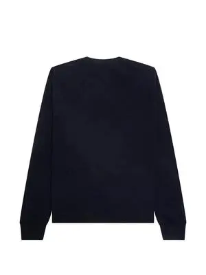 Play Comme Des Garcon X The Artist Invader Heart-patch Cardigan - Blue