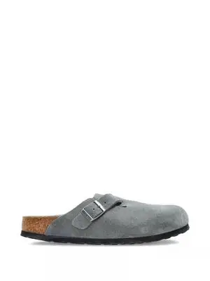BIRKENSTOCK Buckle Suede Mules
