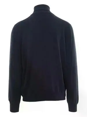 GRAN SASSO Turtleneck Wool Sweater - Blue