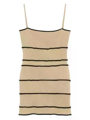 Nanushka Striped Mini Tube Dress - Neutrals