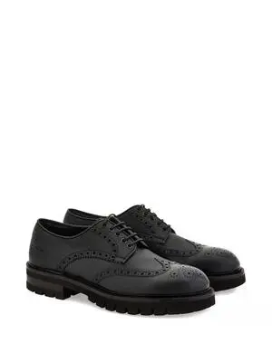 FERRAGAMO Brogue Derby Shoes With Chunky Sole