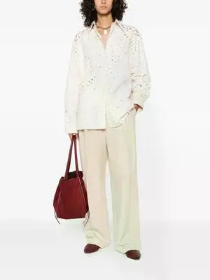 Nanushka Cut-out Collared Shirt