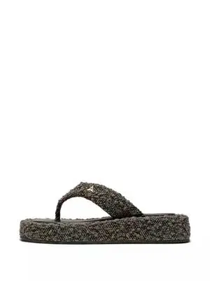 Manière De Voir Rosalie Bouclé Flatform Sandals