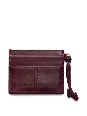 Prada Logo-plaque Card Holder - Red