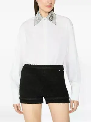 GENNY Crystal-embellished Collar Shirt