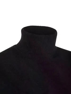 Malo Ribbed Turtleneck Fine Knit Sweater