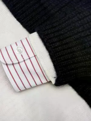 MAISON MARGIELA Layered Shirt-paneled Sweater