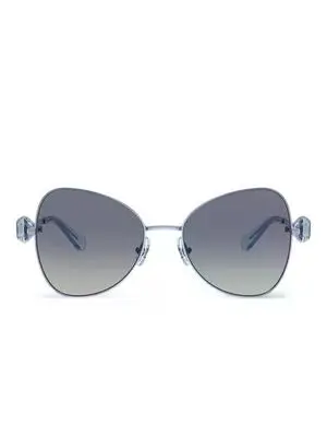 SWAROVSKI Crystal-embellished Geometric Sunglasses - Blue