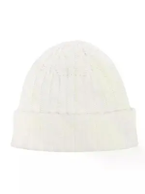 Aspesi Virgin Wool Beanie - White