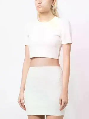 Alexander Wang Logo-jacquard Crop Top