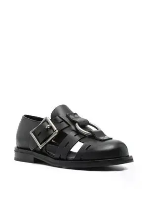 Martine Rose Bondage Belt Leather Sandals
