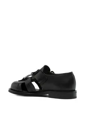 Martine Rose Bondage Belt Leather Sandals