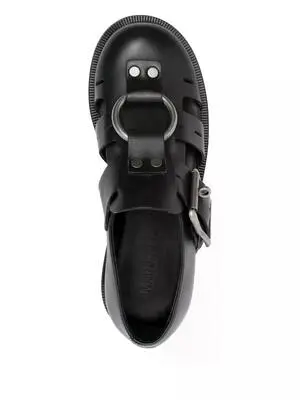 Martine Rose Bondage Belt Leather Sandals