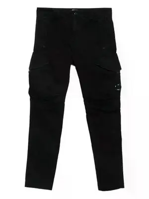C.P. COMPANY Lens-detail Cargo Pants - Black