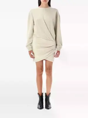 MARANT ETOILE Pipper Fleece Mini Dress - Neutrals