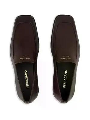 FERRAGAMO Hammered Calfskin Loafers