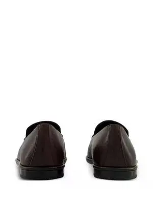 FERRAGAMO Hammered Calfskin Loafers