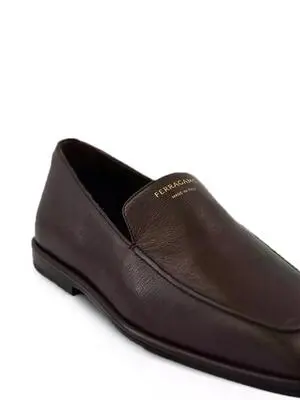 FERRAGAMO Hammered Calfskin Loafers