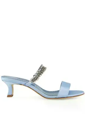 Manolo Blahnik Mid Heel Sandals For Women