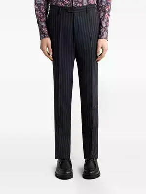Etro Pinstripe Wool Trousers