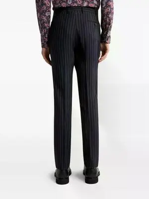 Etro Pinstripe Wool Trousers