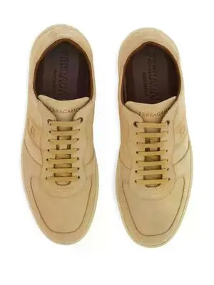 FERRAGAMO Logo Leather Low-top Sneakers