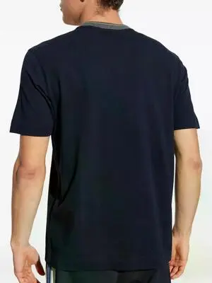 Emporio Armani Logo Ribbed-collar T-shirt