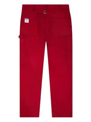 Needles X Smith's Butterfly-embroidered Buckle Trousers - Red