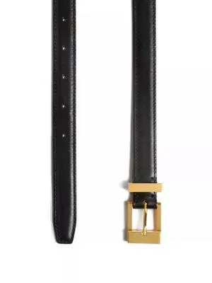 Khaite Manhattan Leather Belt - Black