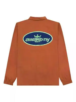 AWAKE NY Oval-logo Twill Jacket - Orange