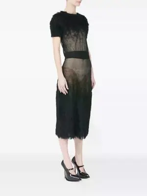MAISON MARGIELA Short Sleeve Silk Knit Top