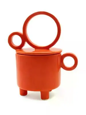 C'ERA FRAGRANCE Aria Cup Circular-handle Candle - Orange
