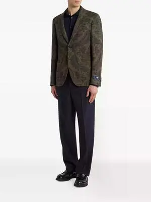 Etro Paisley Print Wool Blazer