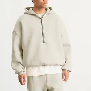 Fear Of God Athletic Halfzip Hoodie - Melange Grey