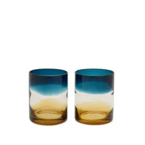 THE CONRAN SHOP Ombre Tumblers Set Of 2 - Blue/amber