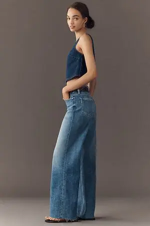 Paige Anessa High-rise Wide-leg Jeans