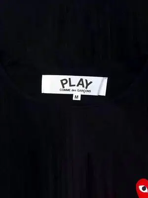 Play Comme Des Garcon Heart-logo Sweater - Black