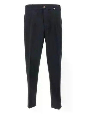MYTHS Single-pleat Wool Trousers - Blue