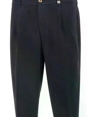MYTHS Single-pleat Wool Trousers - Blue